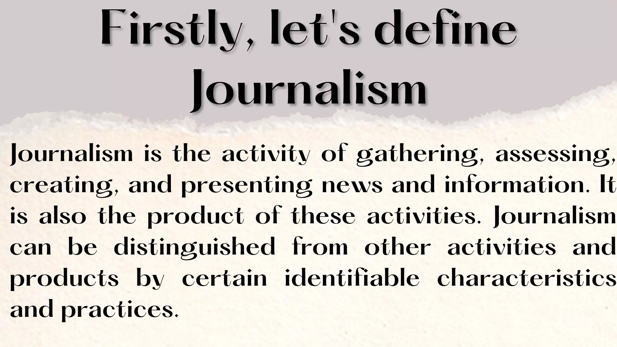 Principles of Journalism | PDF