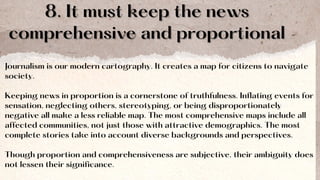 Principles of Journalism | PDF