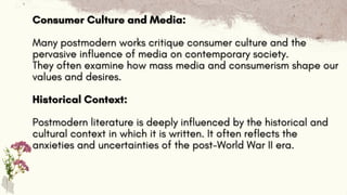Post Modern Literature | PDF