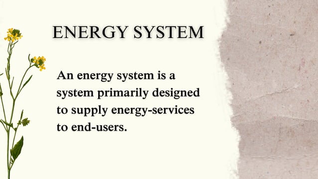 Energy systems | PPT