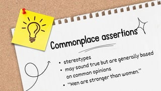 Opinion and Assertion Powerpoint Presentation | PPTX