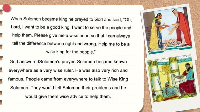 Story of King Solomon Presentation (2).pptx | Christianity | Religion ...