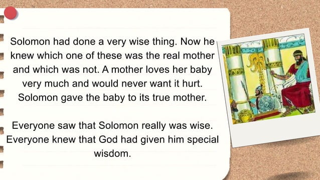 Story of King Solomon Presentation (2).pptx | Christianity | Religion ...