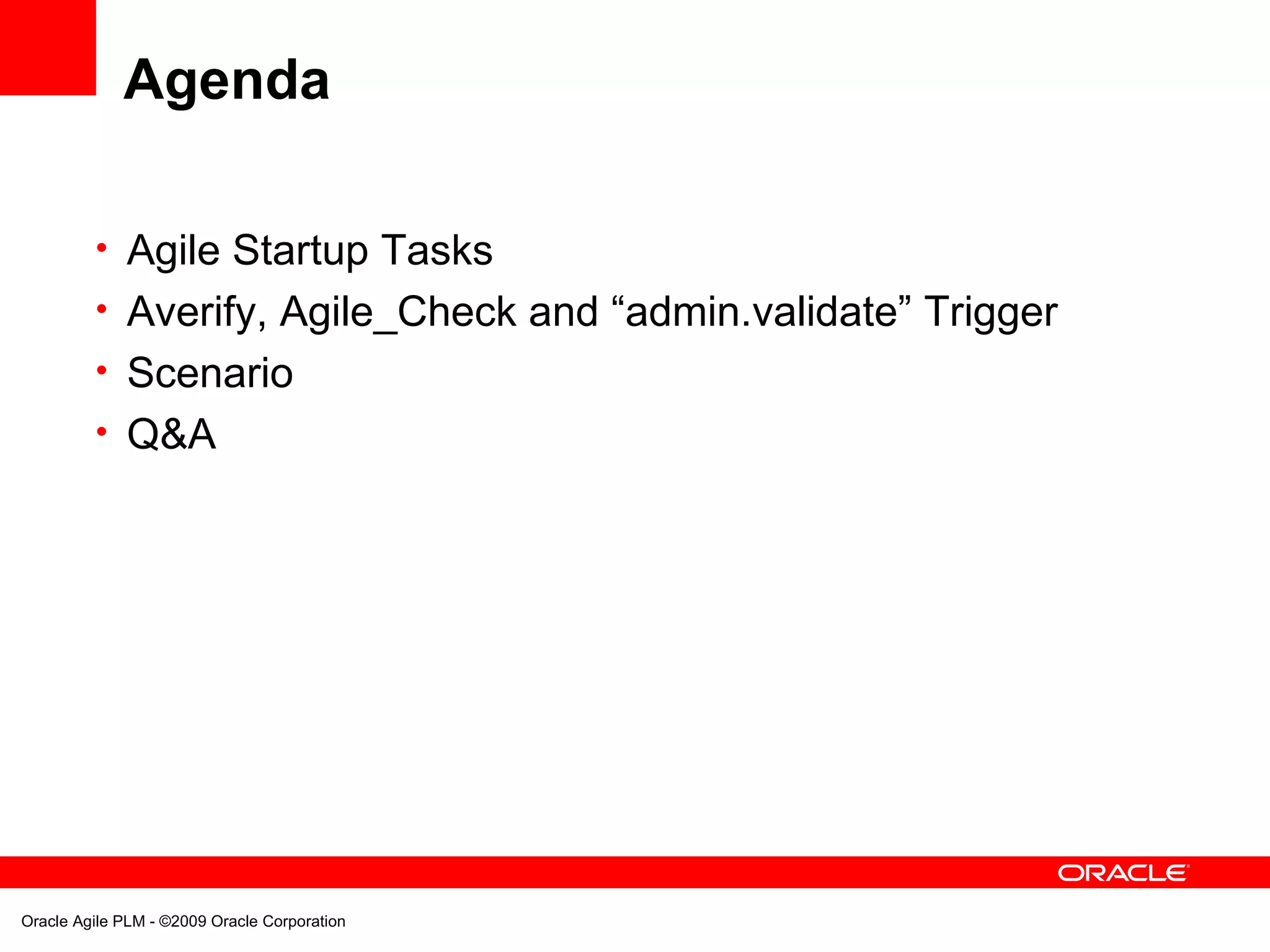 Agile PLM Startup Issue Research | PPT