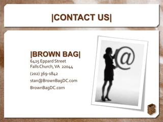 |Brown Bag| Creative | PPTX