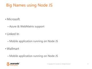 Brownbag on basics of node.js