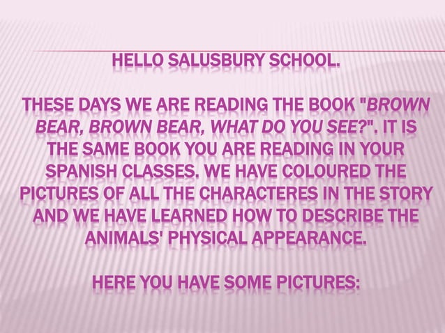 BROWN BEAR POWER POINT | PPTX