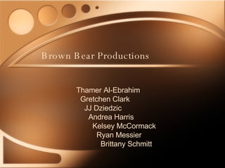 Brown Bear Productions | PPT