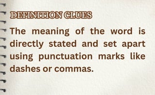 Context Clues and its different types... | PDF