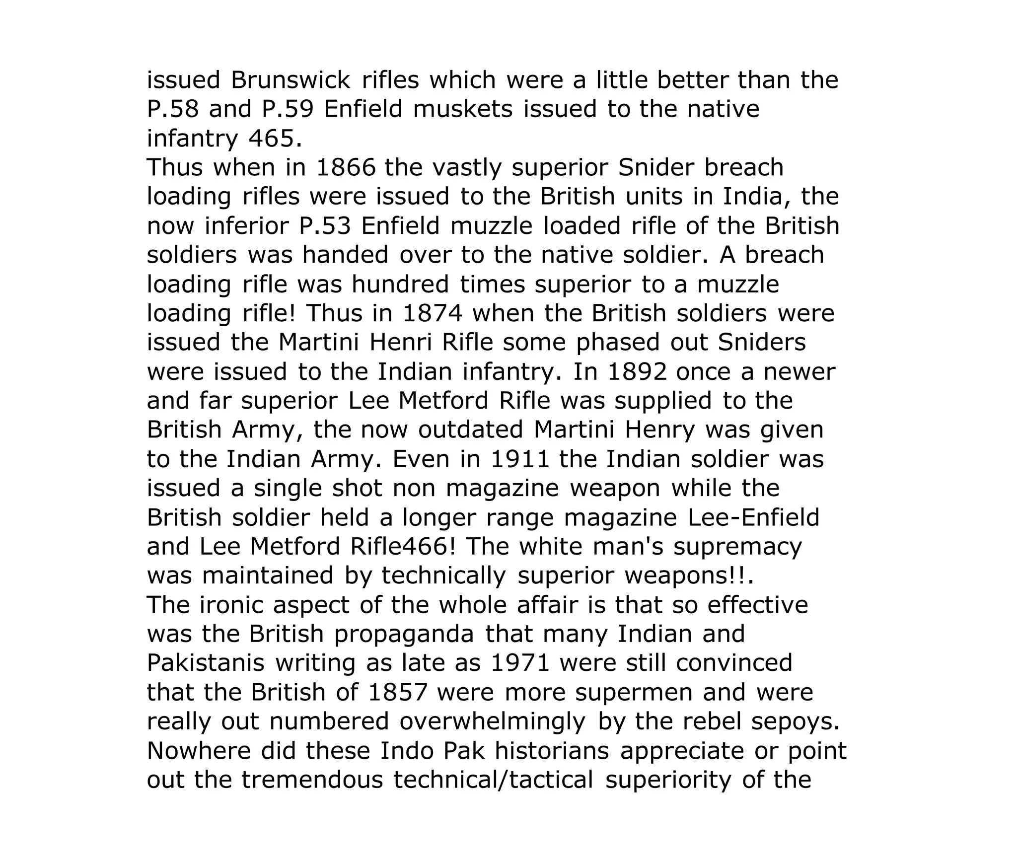 Brown bess and enfield rifle in 1857 myths and miconceptions of indian ...