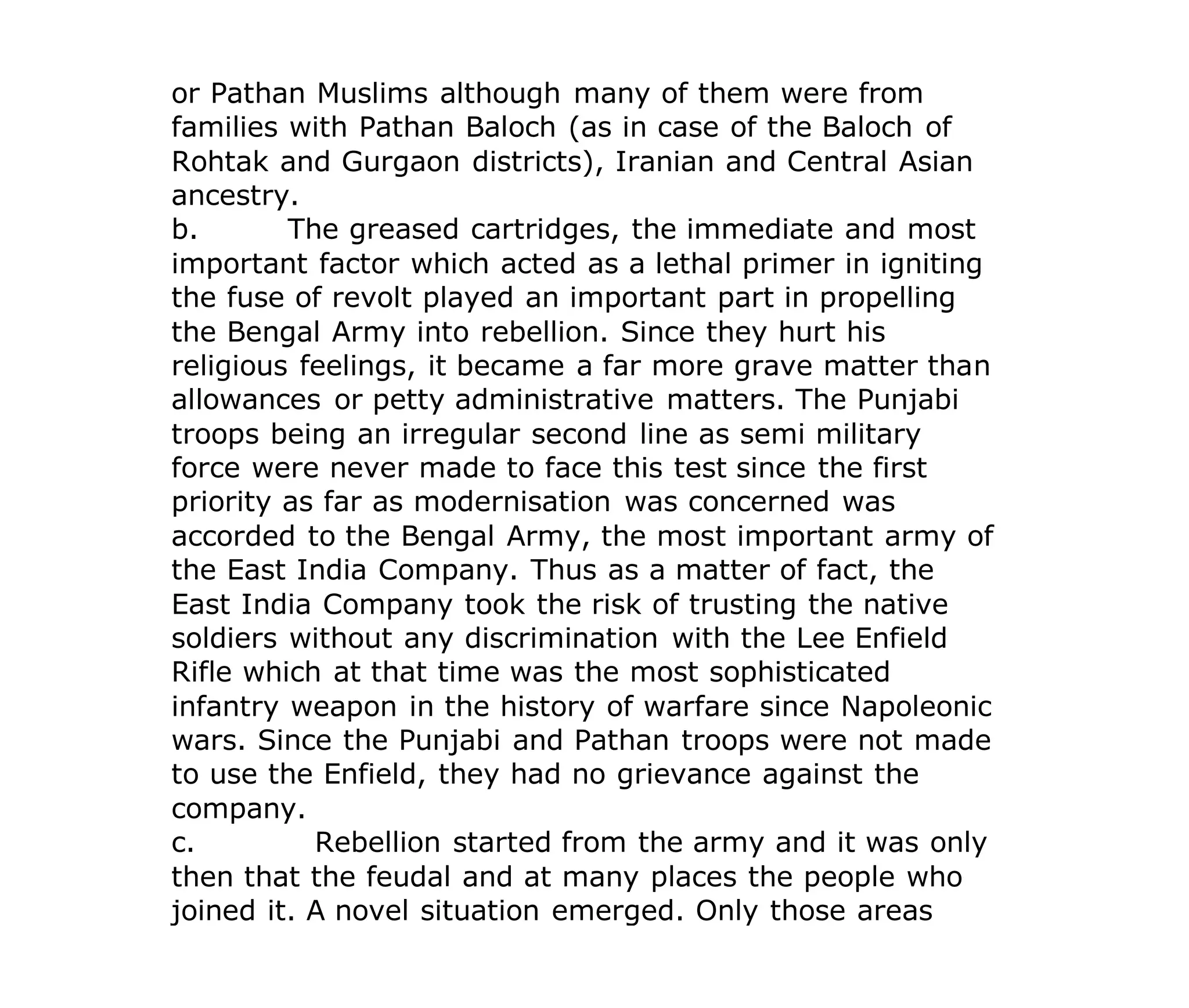 Brown bess and enfield rifle in 1857 myths and miconceptions of indian ...