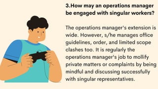 Operation Manager Interview Questions and Answers 2021 | PPT