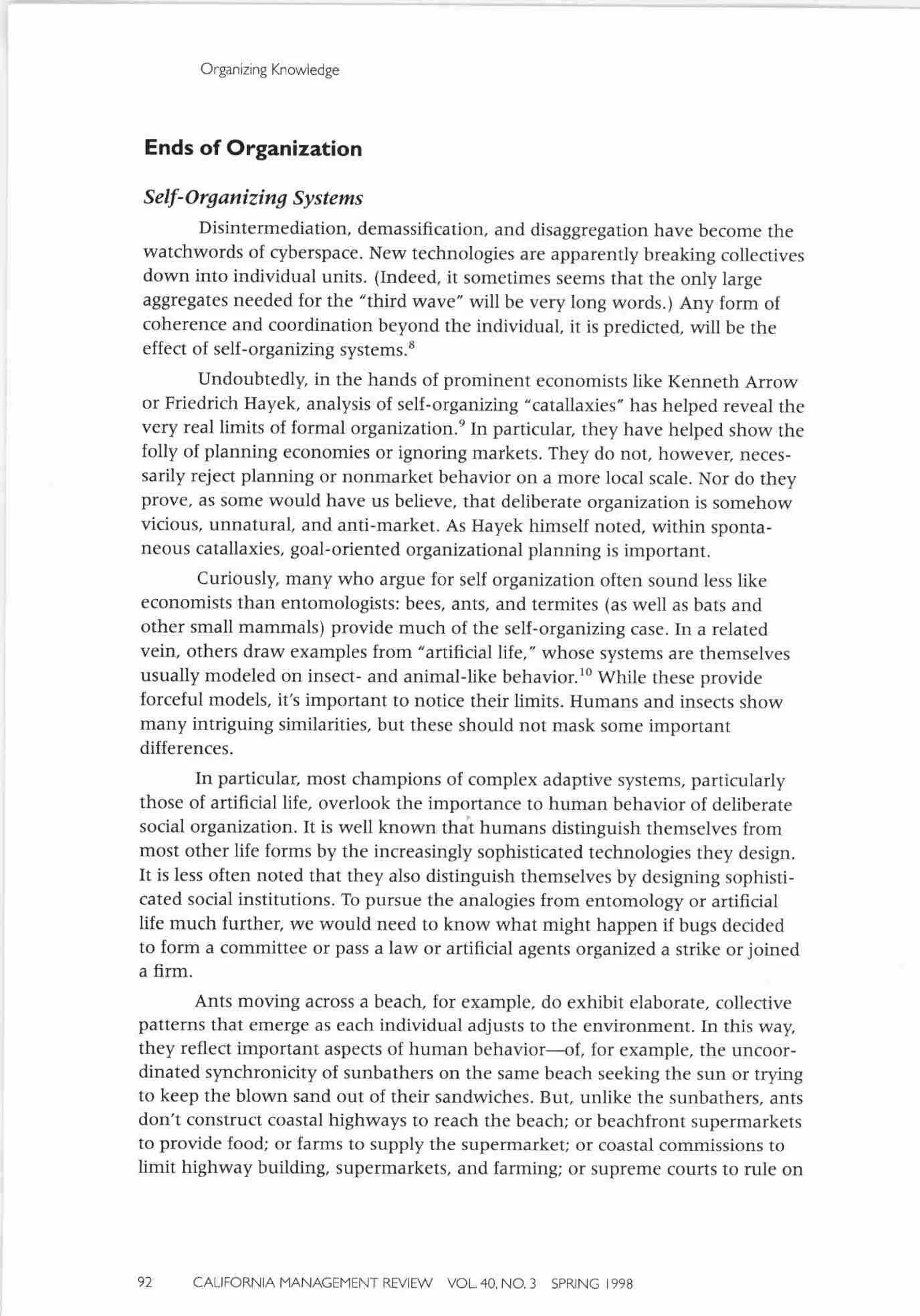 Brown duguid 1998 organizing knowledge | PDF