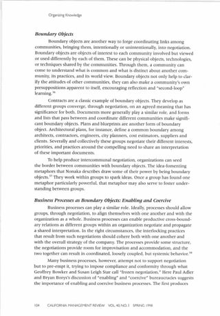 Brown duguid 1998 organizing knowledge | PDF