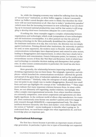 Brown duguid 1998 organizing knowledge | PDF