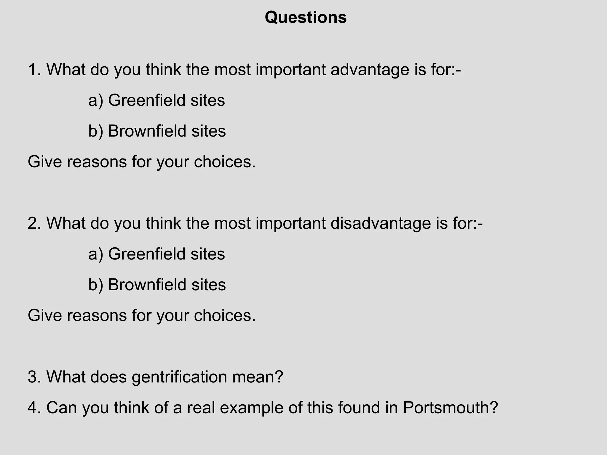 Brownfield + greenfield zones | PPT