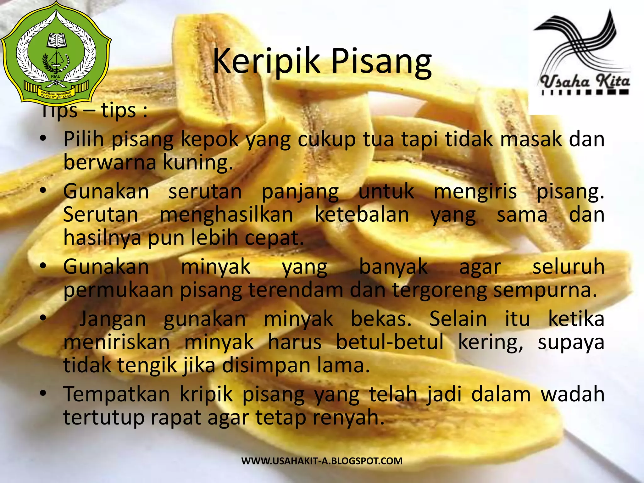 Brownies dan keripik pisang | PPTX