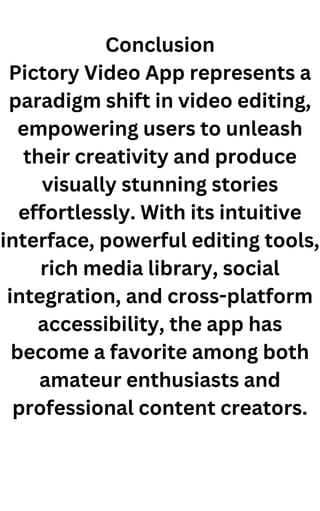 pictory Video AI App | PDF