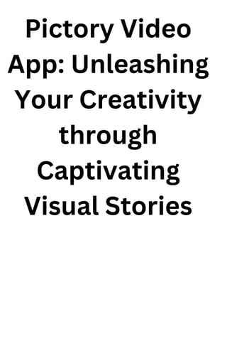 pictory Video AI App | PDF