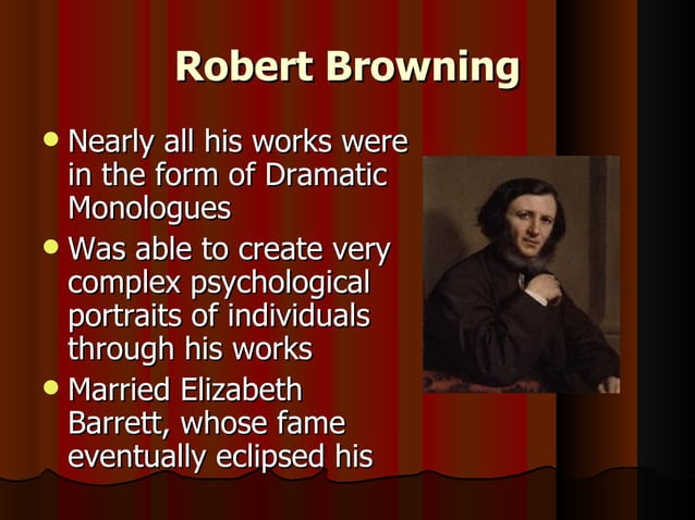 Robert and Elizabeth Browning | PPT