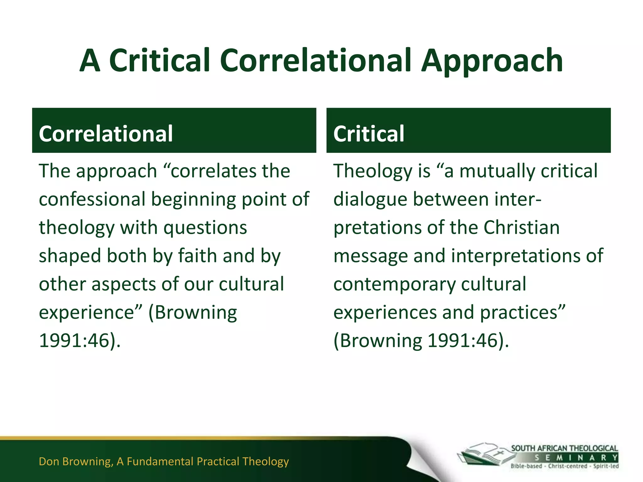 Browning's Fundamental Practical Theology | PPTX