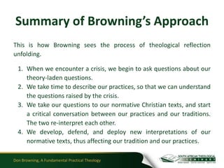 Browning's Fundamental Practical Theology | PPTX