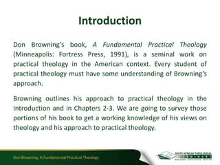 Browning's Fundamental Practical Theology | PPTX