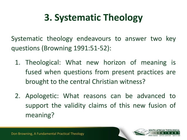 Browning's Fundamental Practical Theology | PPTX | Christianity ...