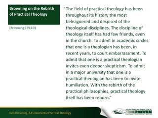 Browning's Fundamental Practical Theology | PPTX