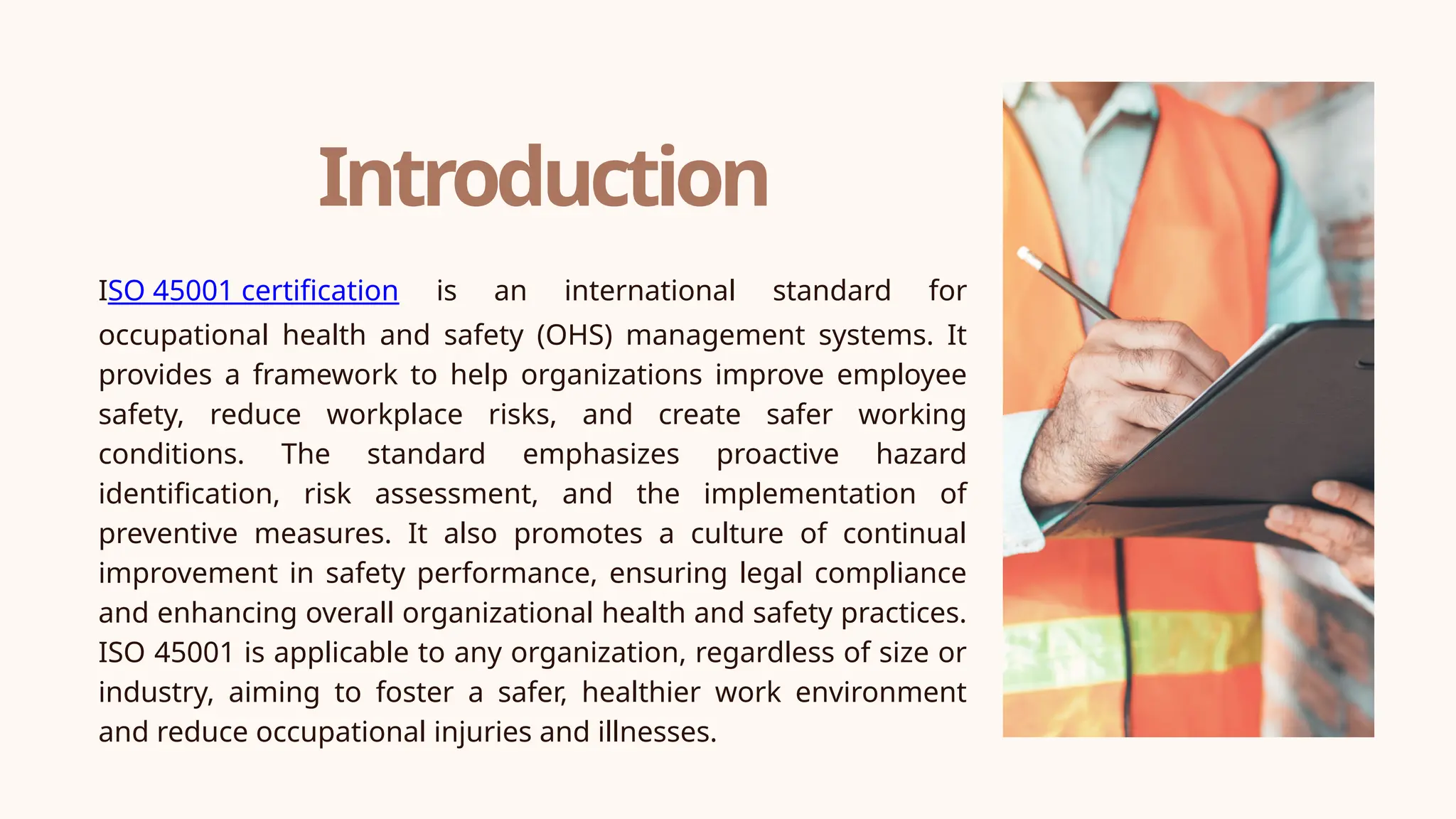 Achieving a Safer and Healthier Workplace with ISO 45001 certification ...