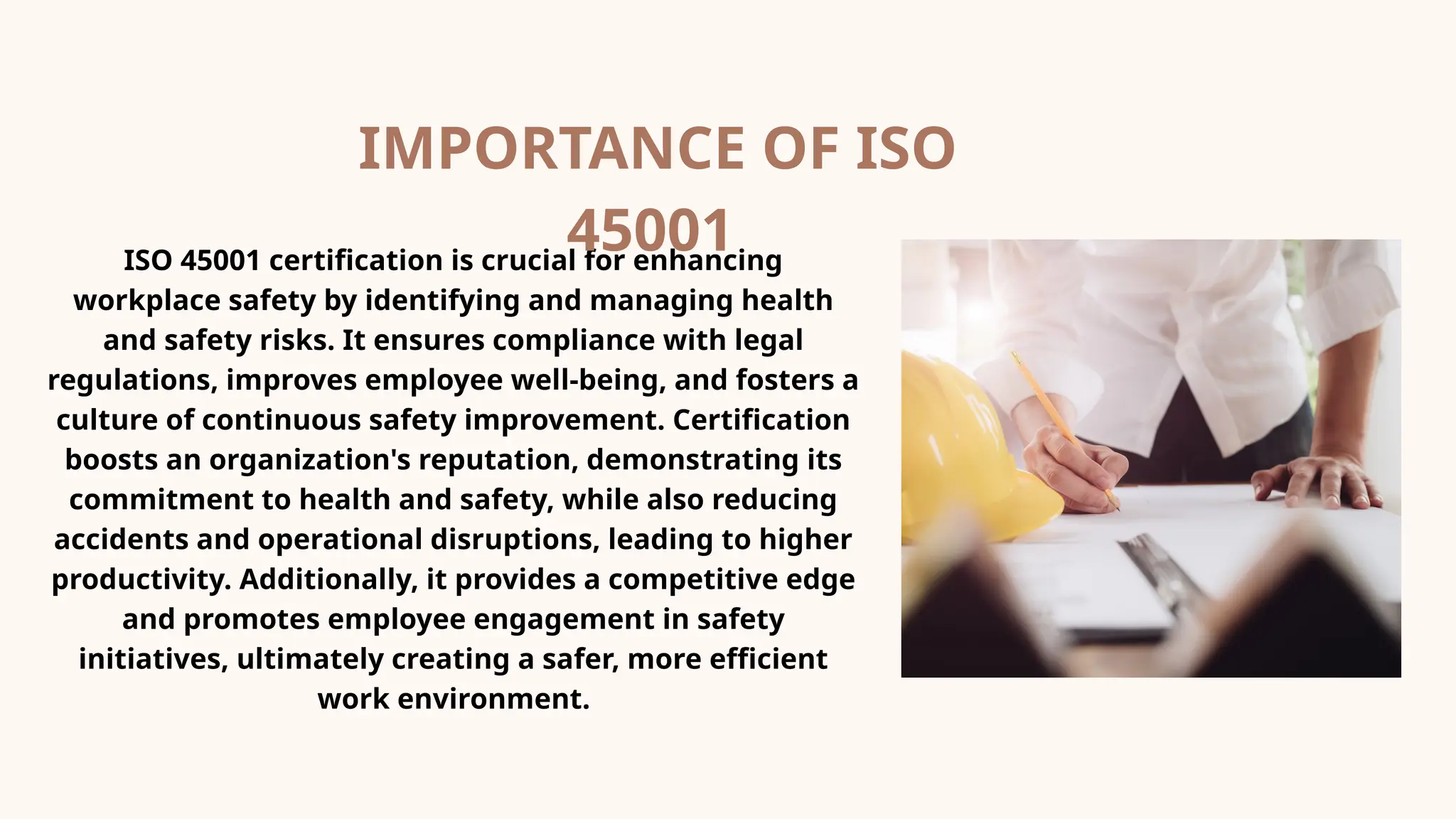 Achieving a Safer and Healthier Workplace with ISO 45001 certification ...