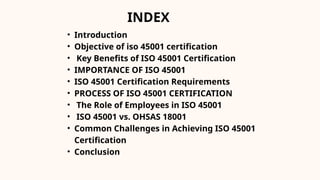 Achieving a Safer and Healthier Workplace with ISO 45001 certification ...