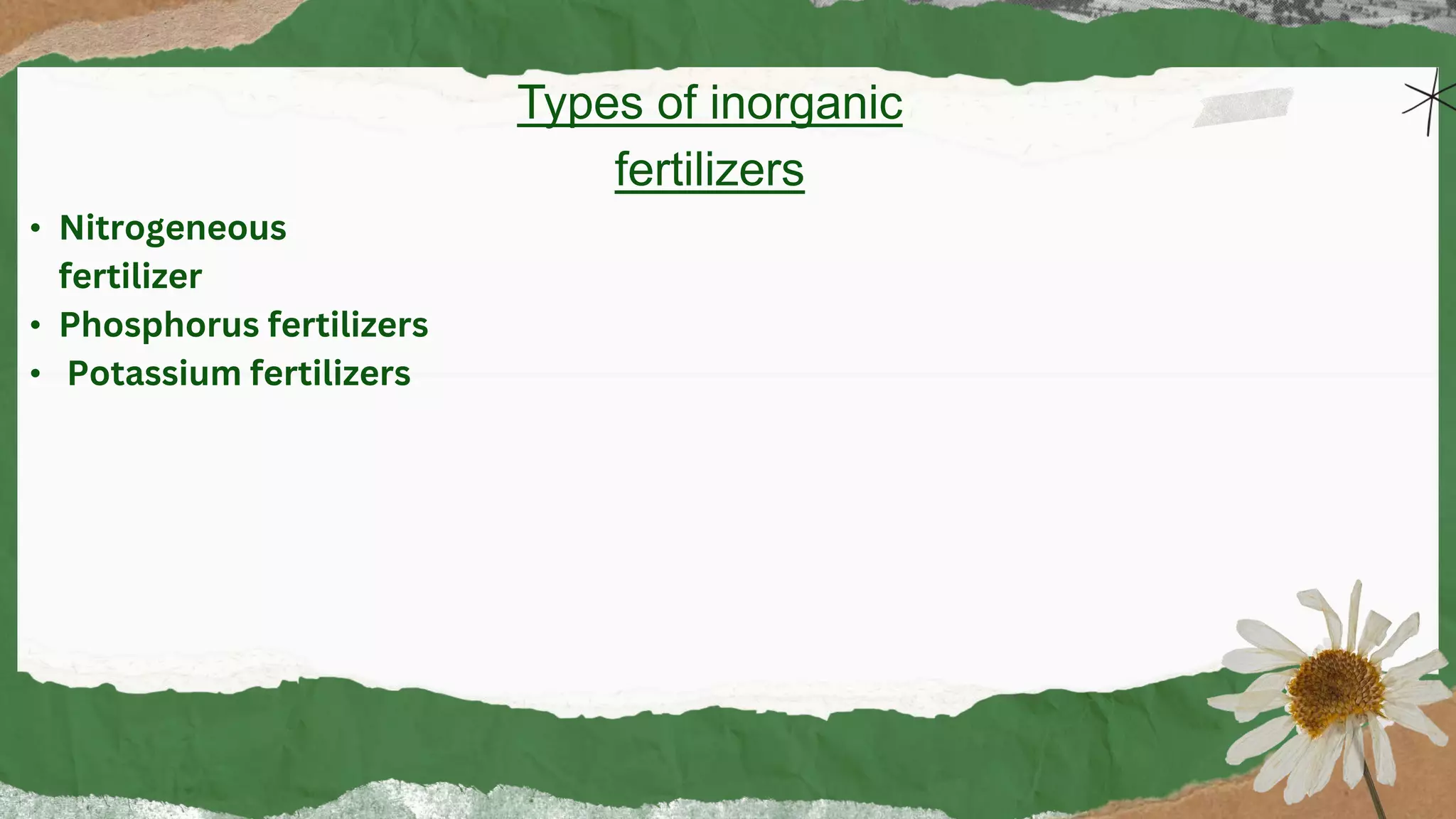 Fertilizers topic mainly for school and college level Scrapbook Whiteboard Presentation.pptx