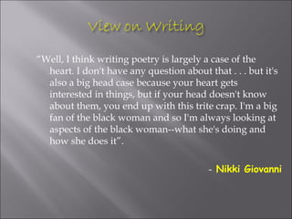 Nikki Giovanni | PPT