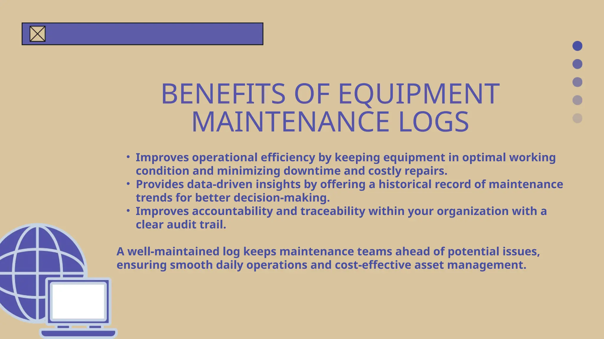 Equipment Maintenance Logs in Radiologic Department | PPTX