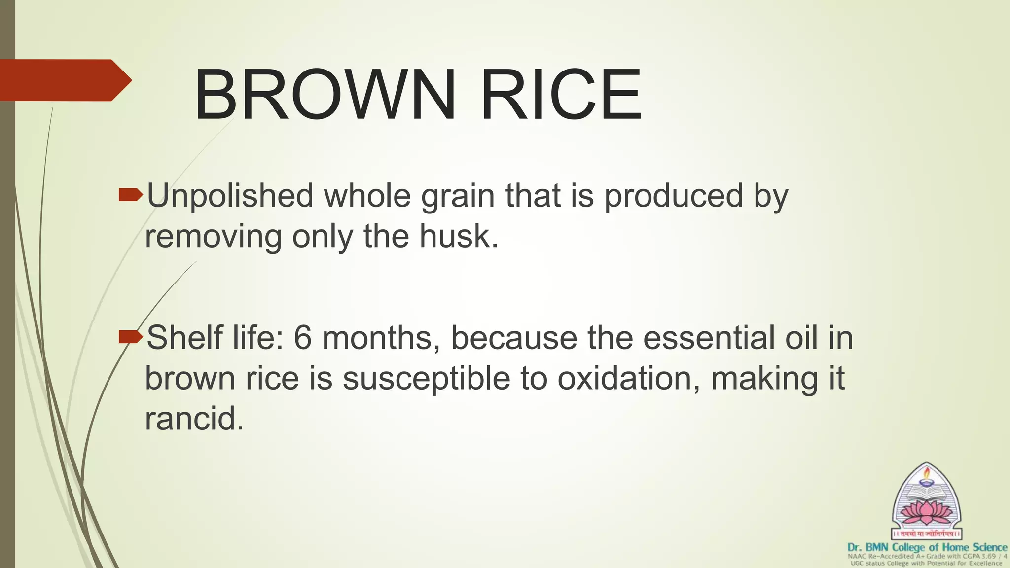 Brown rice ida ppt | PPTX