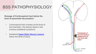 Brown sequard syndrome | PPTX