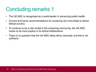 UK NSC stakeholder event 2017 Prof Roger Brownsword ethics presentation ...