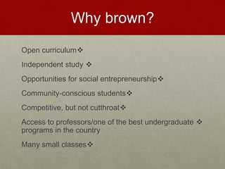 Brown university | PPTX
