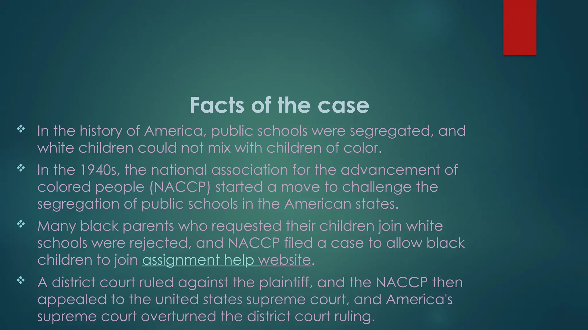 Brown v. Board of Education Case - Assignment Solution | PPT