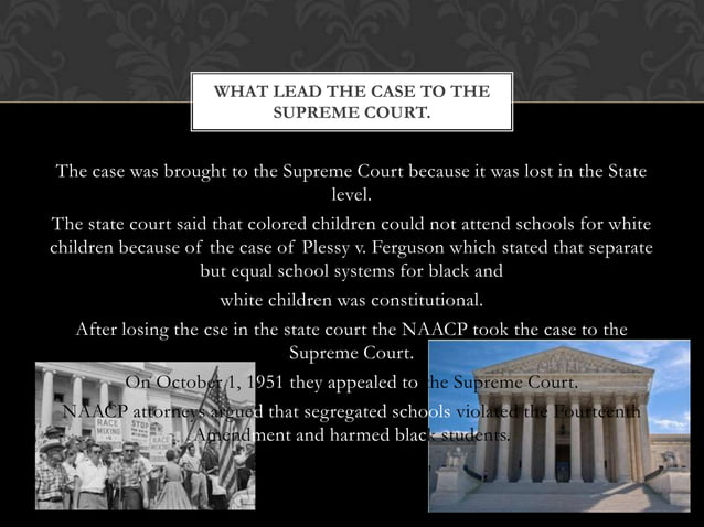 Brown v Board of Education Project | PPTX | Law