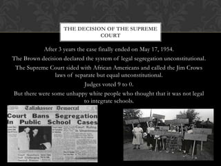 Brown v Board of Education Project | PPTX