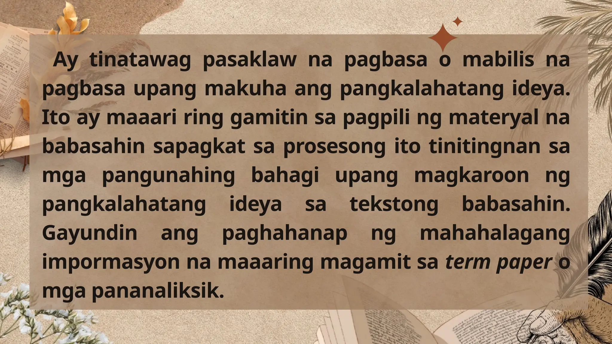 Kahalagahan ng mga Babasahin at Paglalapat ng Mapanuri at Kritikal na ...