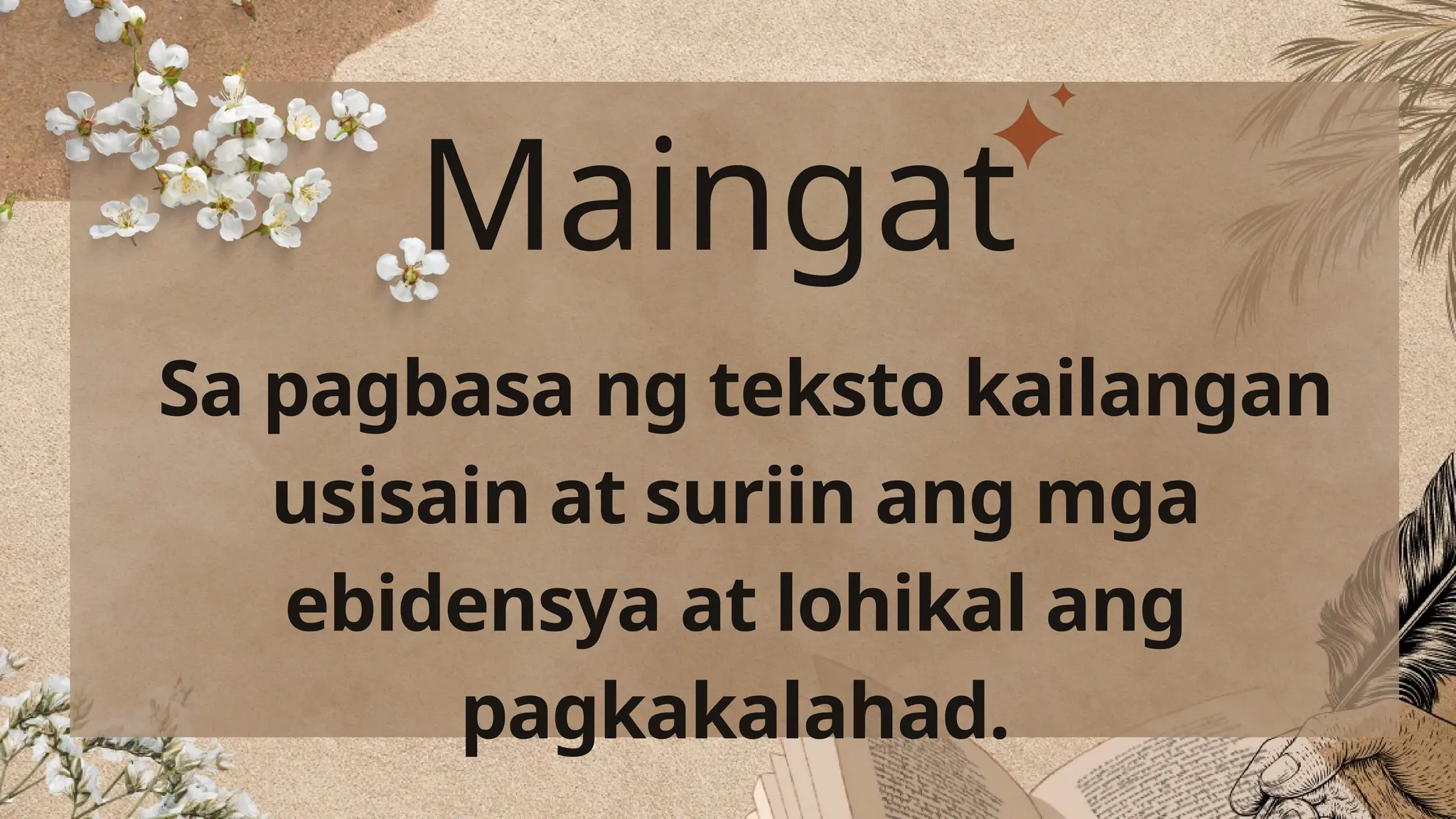 Kahalagahan ng mga Babasahin at Paglalapat ng Mapanuri at Kritikal na ...