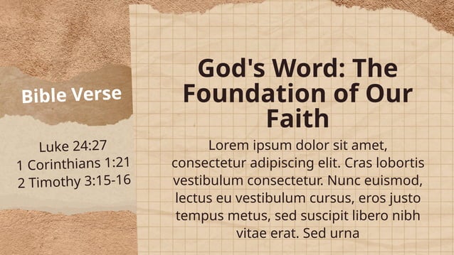 Brown Vintage Scrapbook Paper Sunday Sermon Church Presentation.pptx