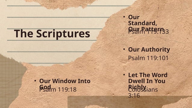 Brown Vintage Scrapbook Paper Sunday Sermon Church Presentation.pptx