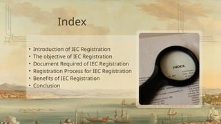 A Beginner's Guide to IEC Registration: Everything You Need to Know | PPT
