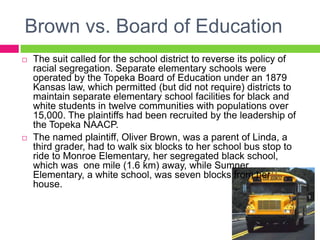 Brown Vs Board Of Education | PPTX