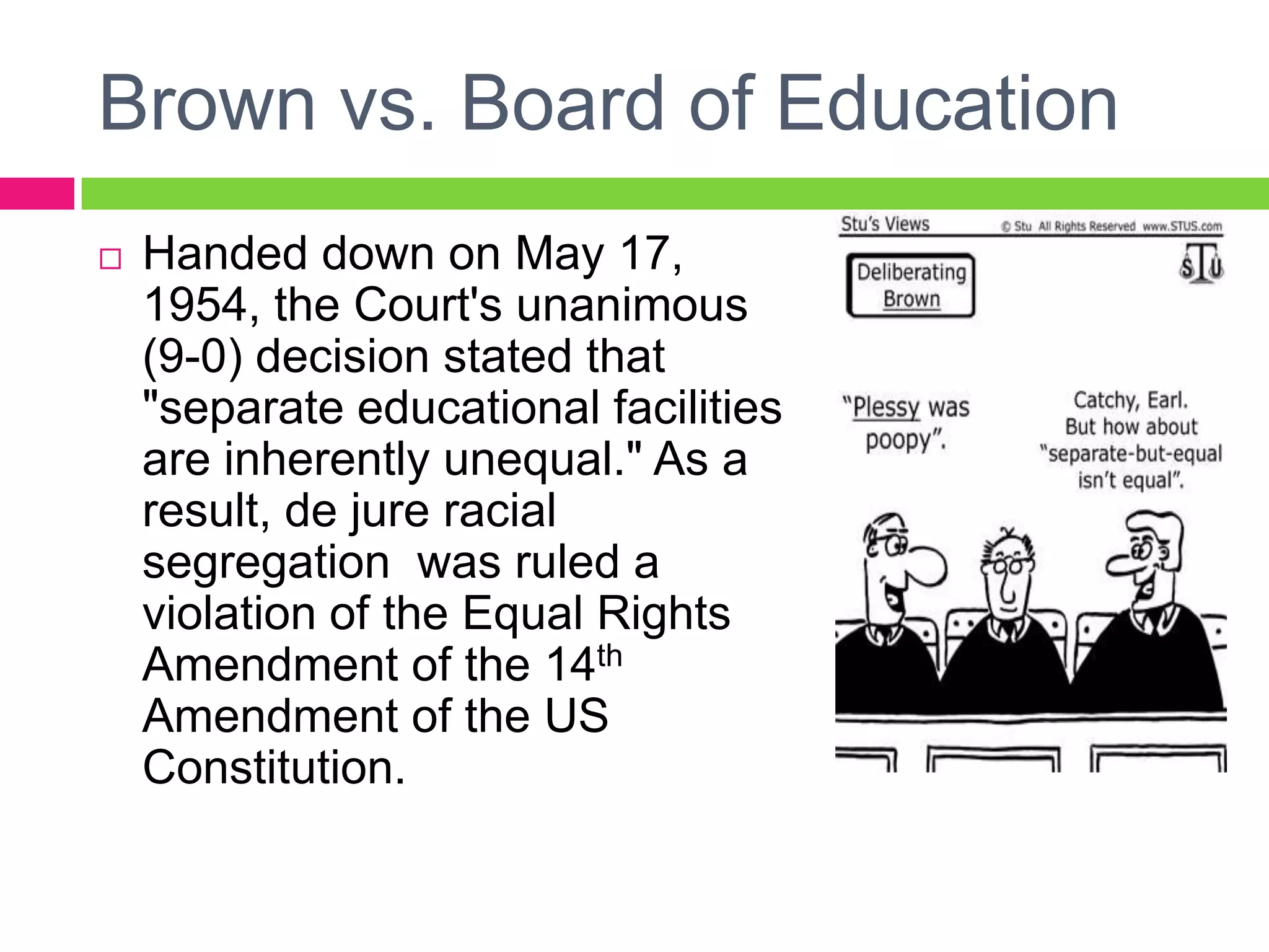 Brown Vs Board Of Education | PPTX