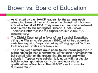 Brown Vs Board Of Education | PPTX